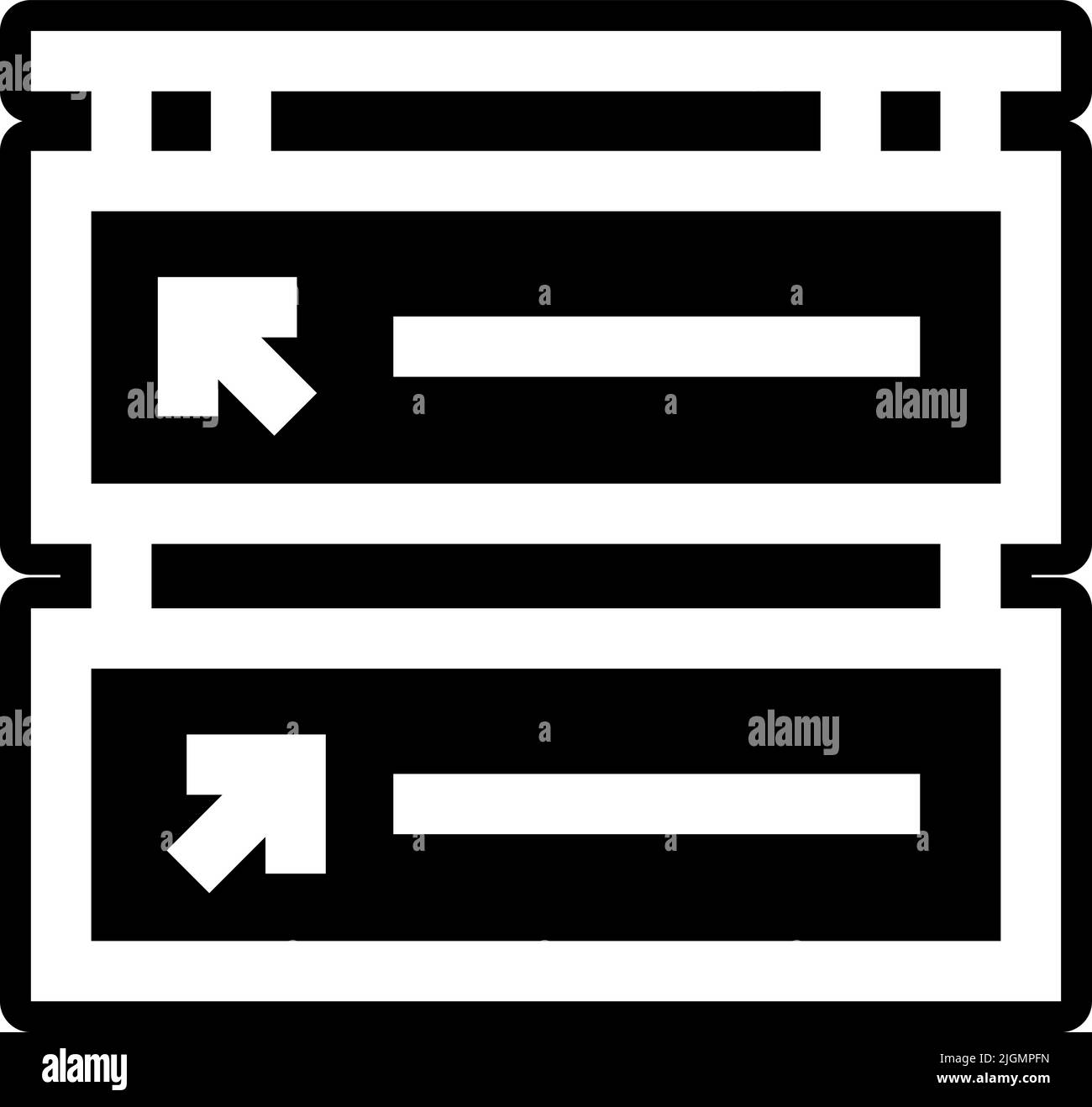 Directional sign train Stock Vector Images - Alamy