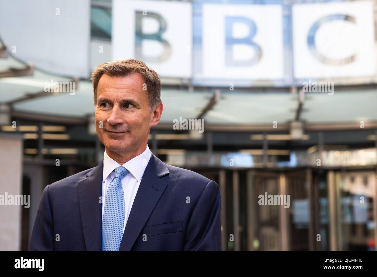 London, UK. 10th July, 2022. Jeremy Hunt is interviewed for Sophie ...