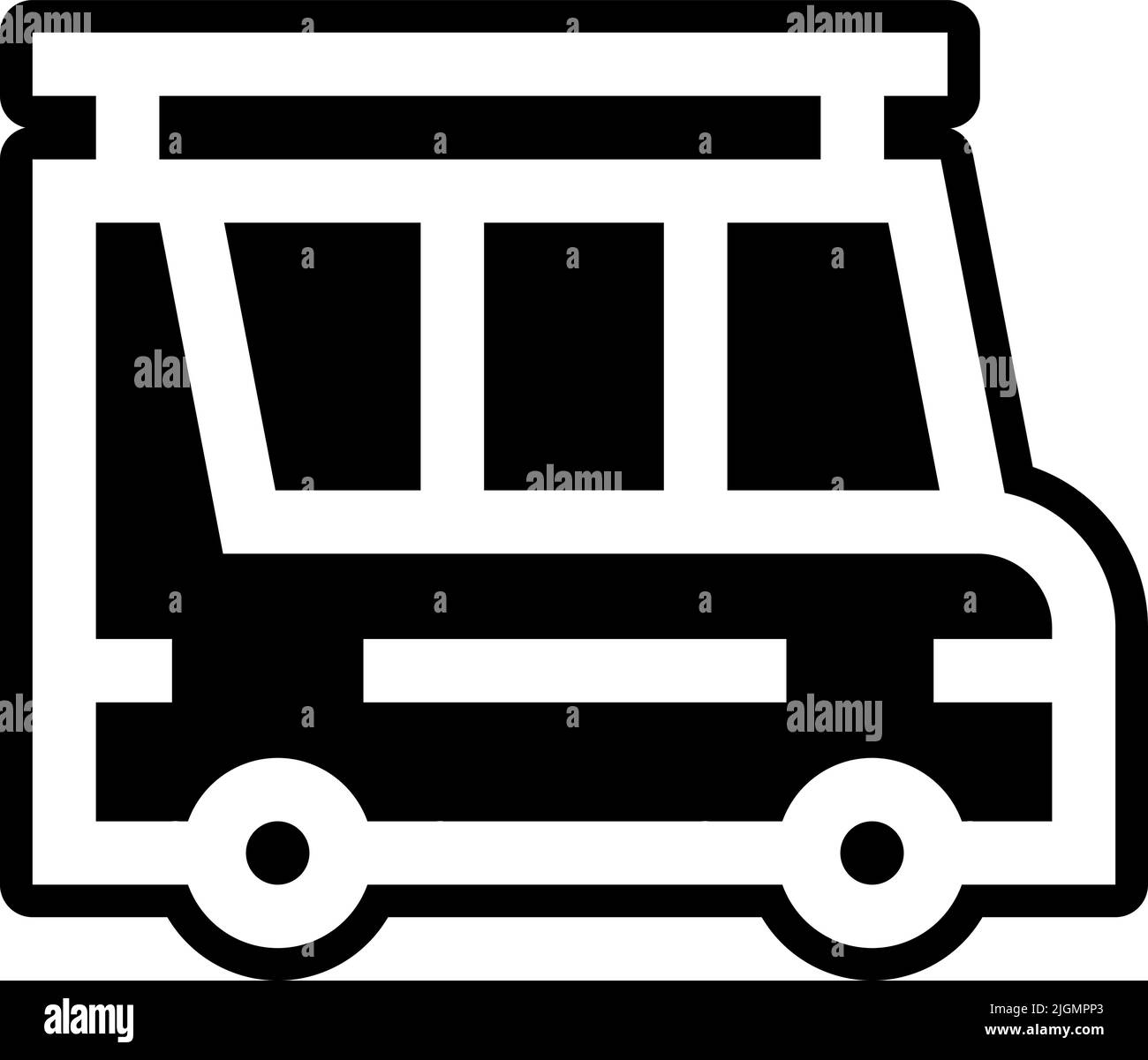 Public transportation minibus icon Stock Vector Image & Art - Alamy