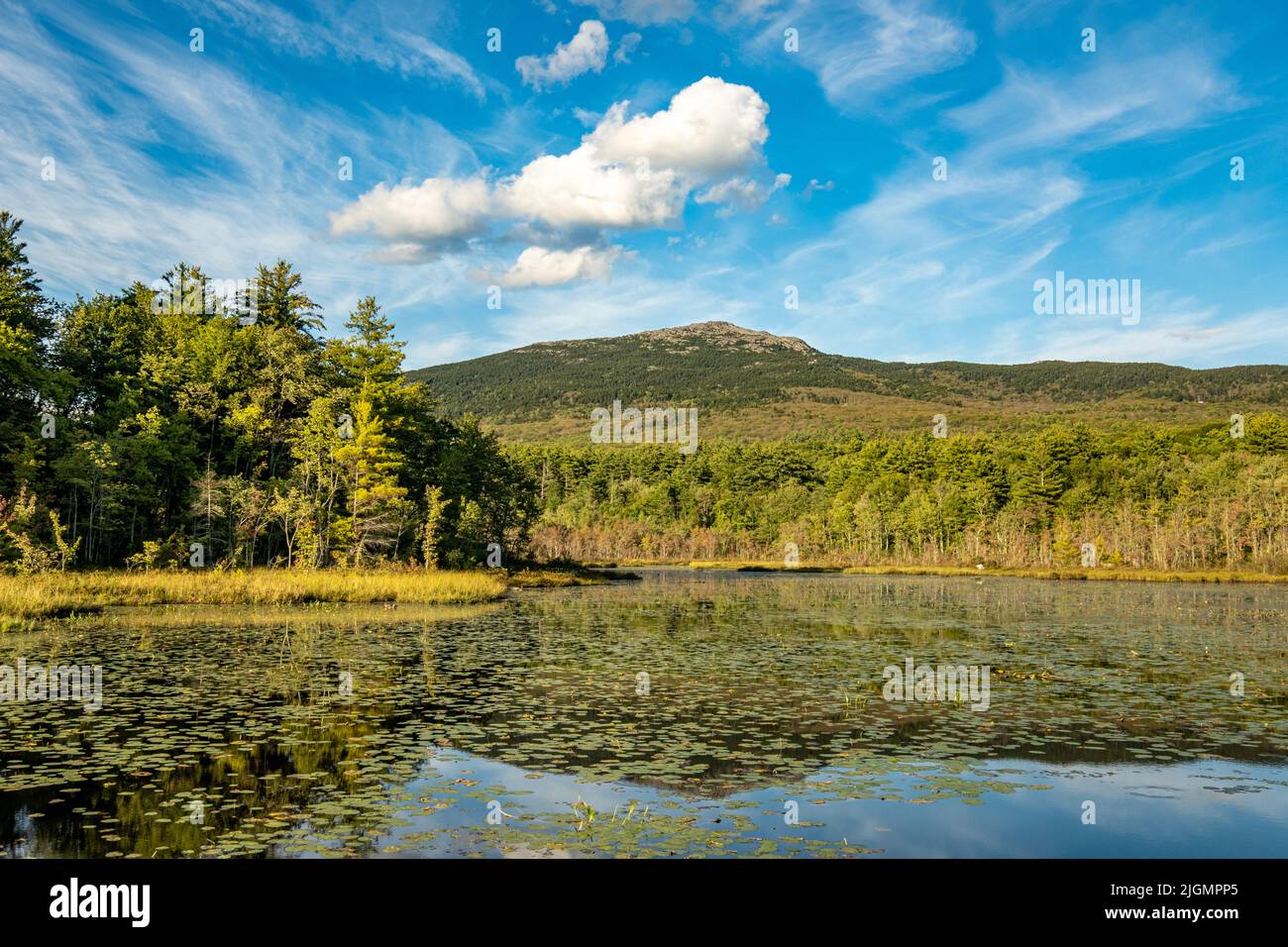 A view of Mount Monadnock from route 123 in Jaffrey, New Hampshire ...