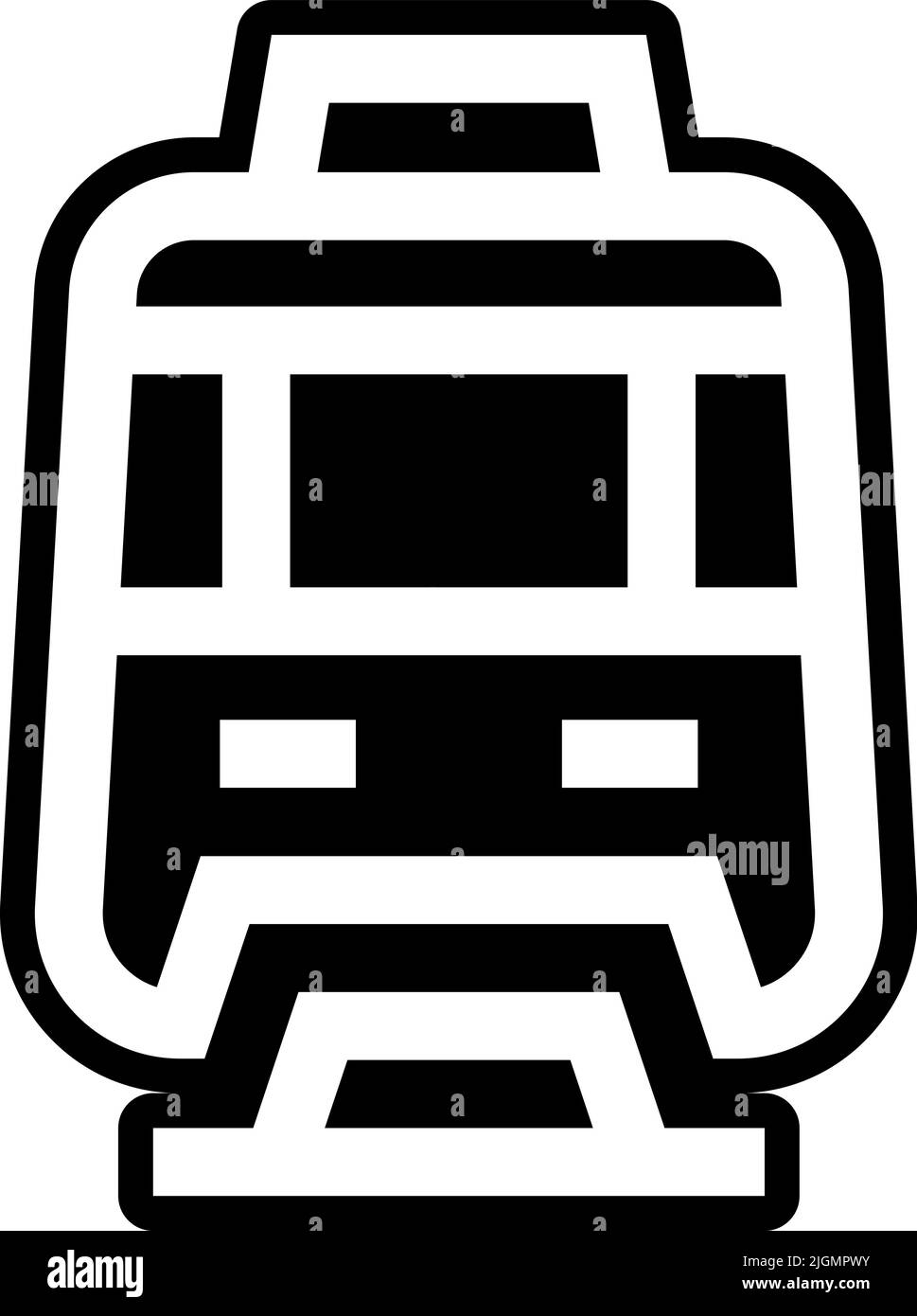 Transportation black line icon Black and White Stock Photos & Images ...