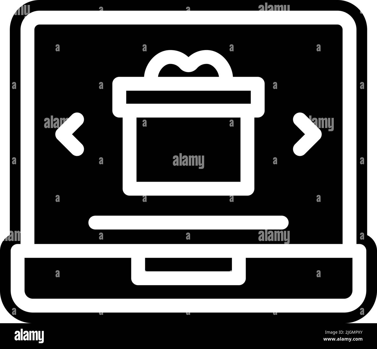 Sales laptop icon Stock Vector Image & Art - Alamy