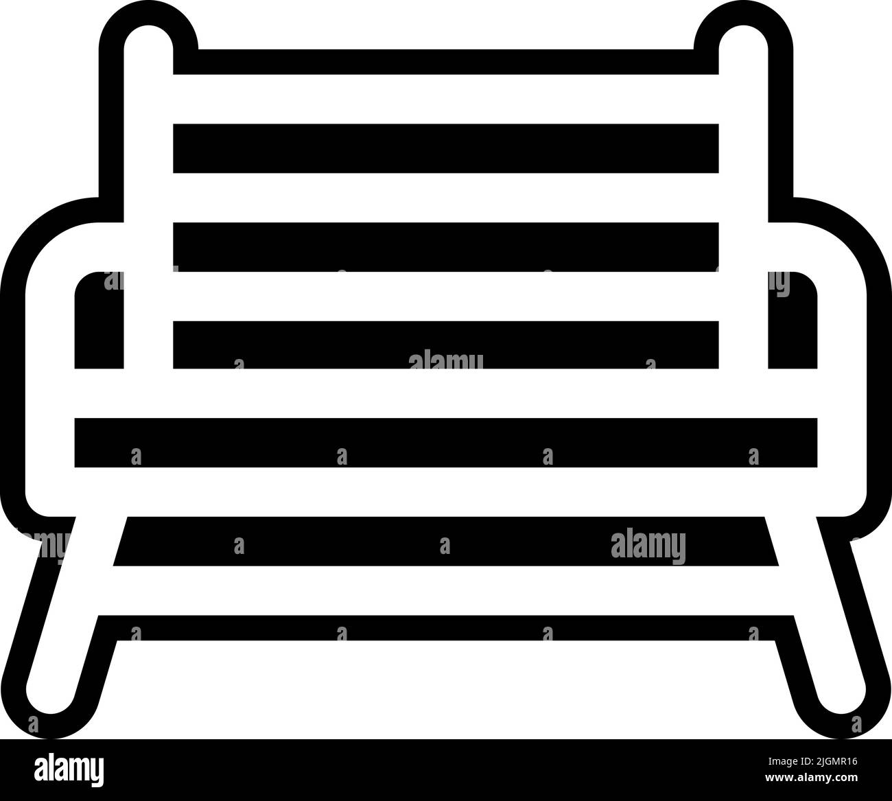 Spring bench icon Stock Vector Image & Art - Alamy