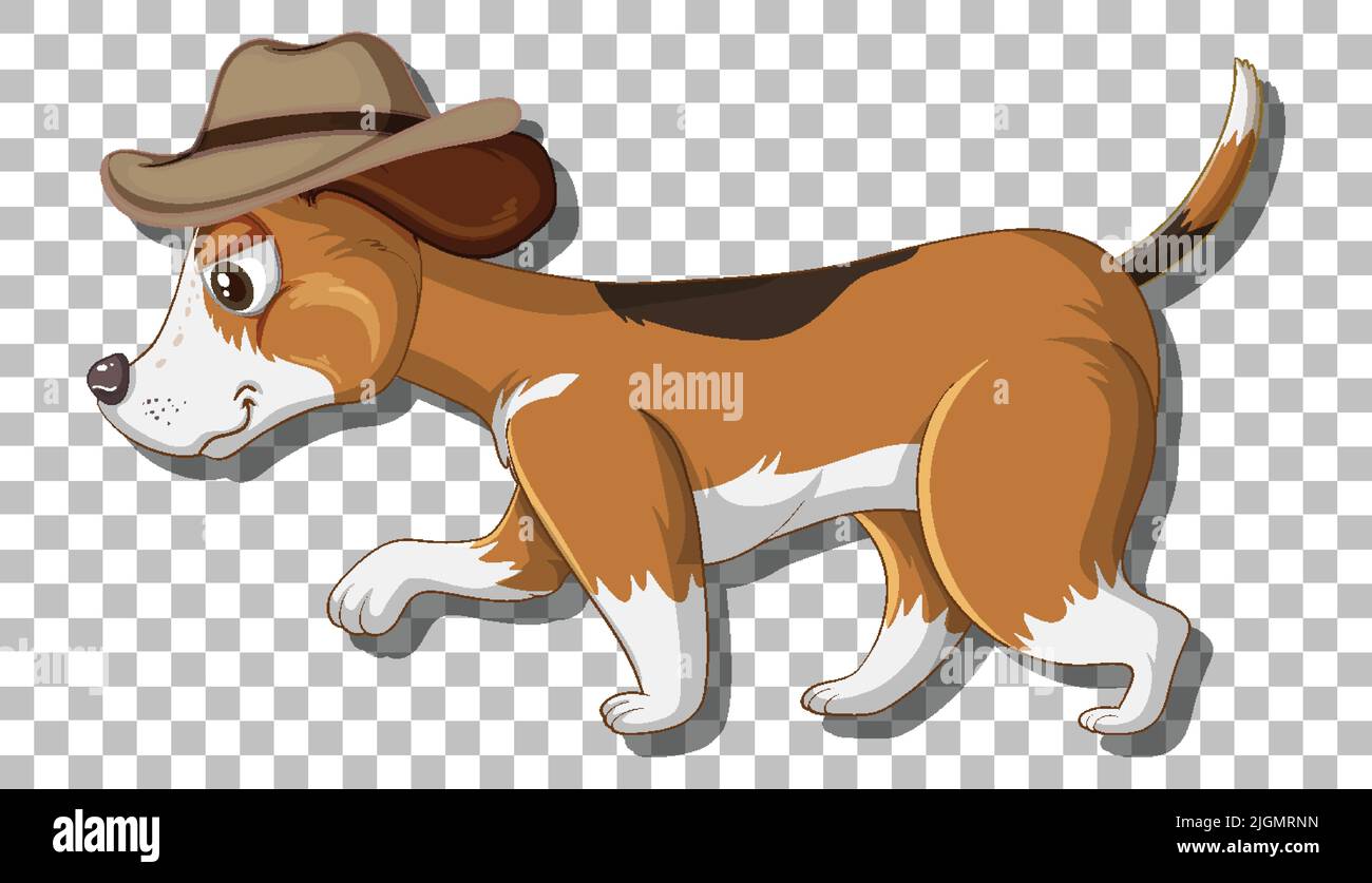 Beagle dog cartoon character illustration Stock Vector Image & Art - Alamy