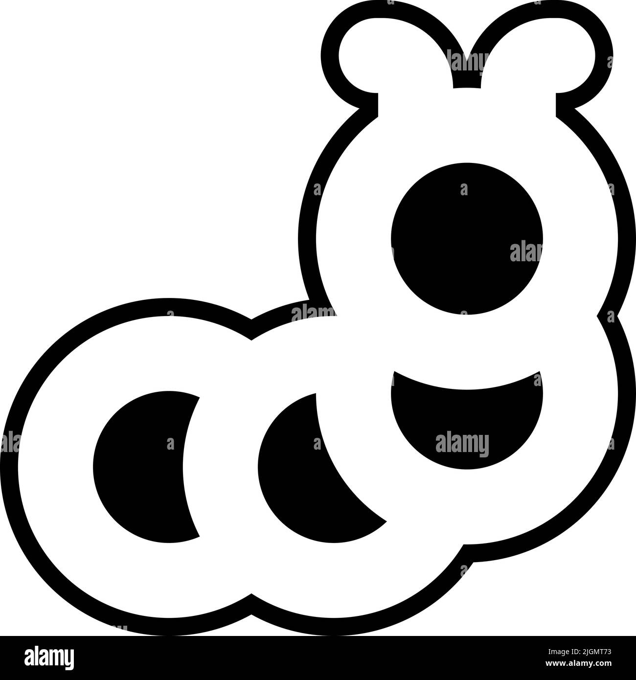 Spring season caterpillar icon Stock Vector Image & Art - Alamy