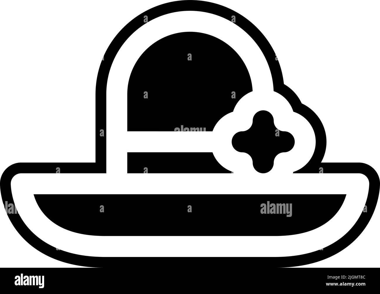 Hat icon Black and White Stock Photos & Images - Alamy