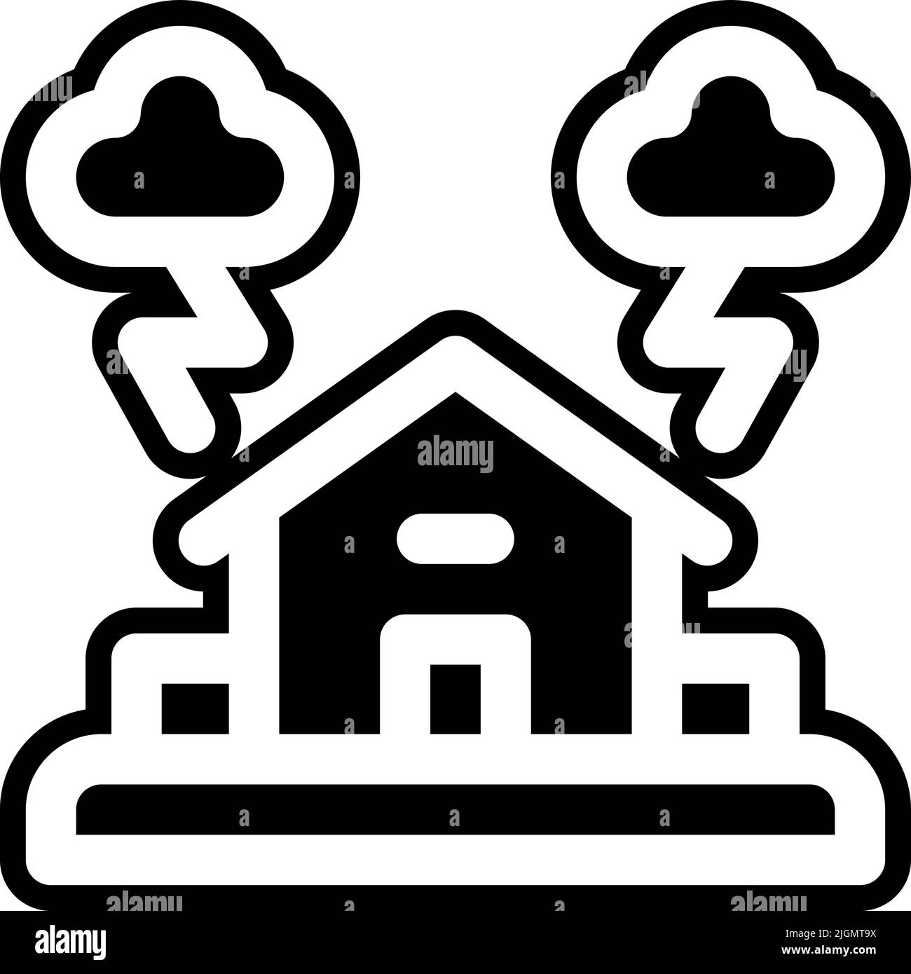 Spring thunderstorm icon Stock Vector Image & Art - Alamy