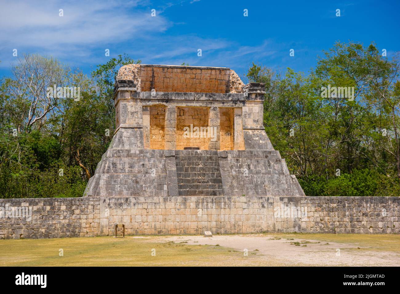 Temple of the Bearded Man at the end of Great Ball Court for playing ...