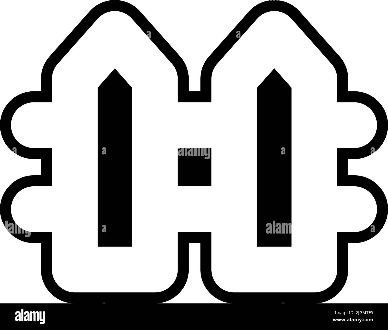 Fence hedge Cut Out Stock Images & Pictures - Alamy