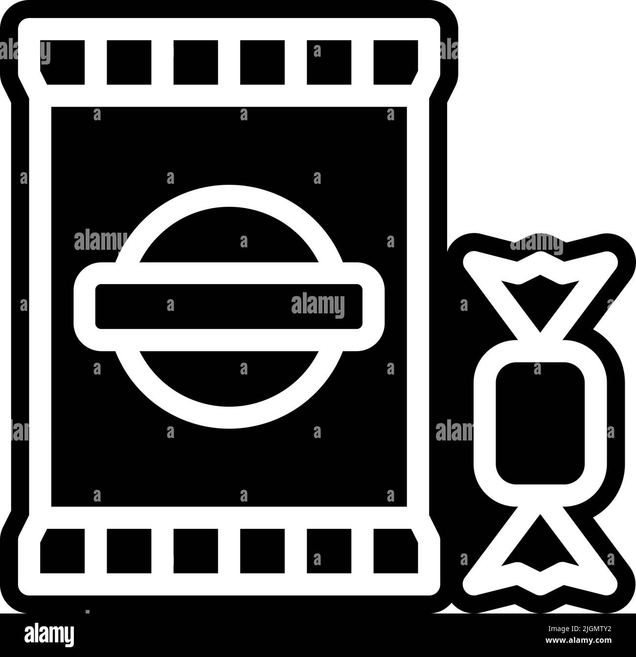 Supermarket snack icon Stock Vector Image & Art - Alamy