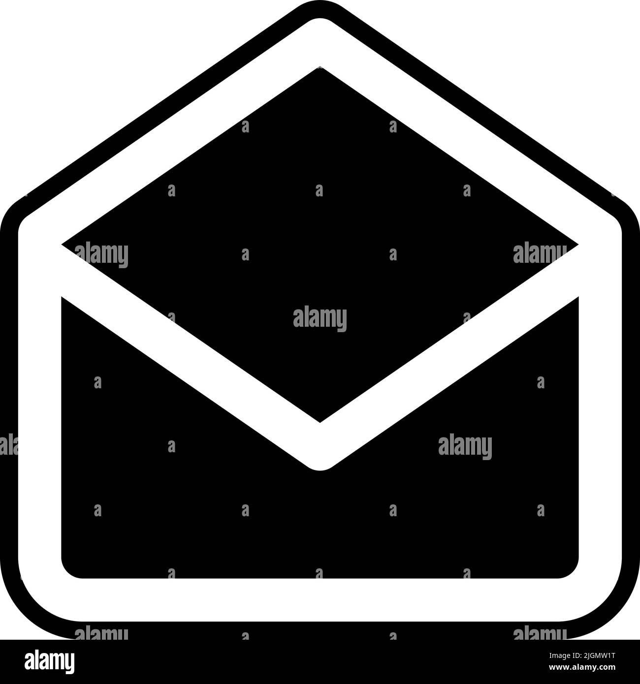 Ui open envelope icon Stock Vector Image & Art - Alamy
