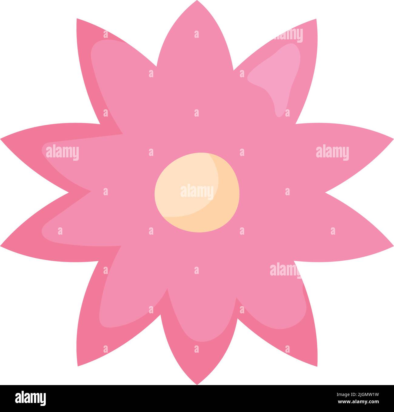 pink flower illustration Stock Vector Image & Art - Alamy