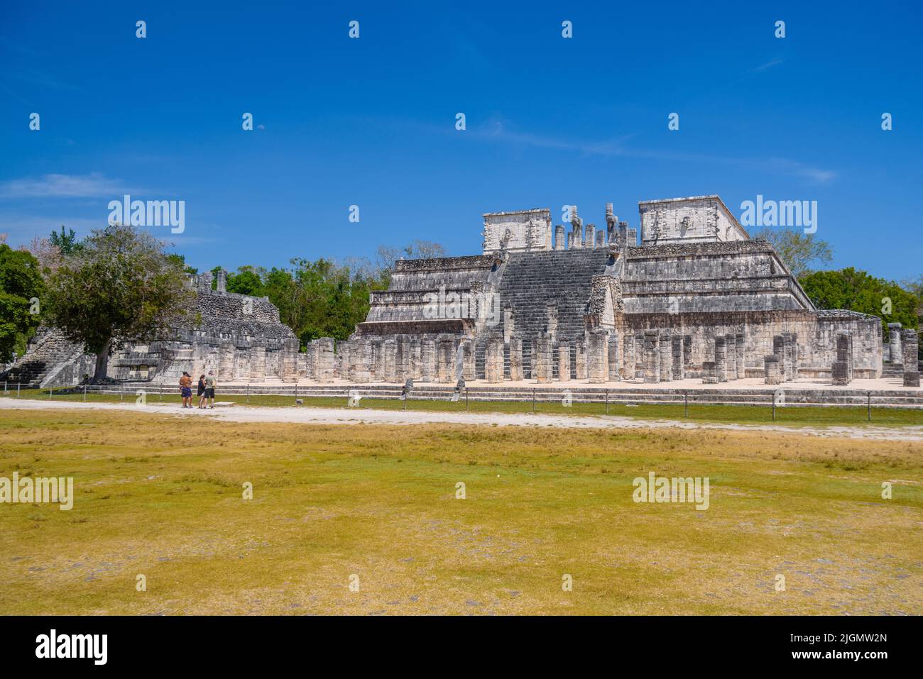 Temple of the Warriors in Chichen Itza, Quintana Roo, Mexico. Mayan ...
