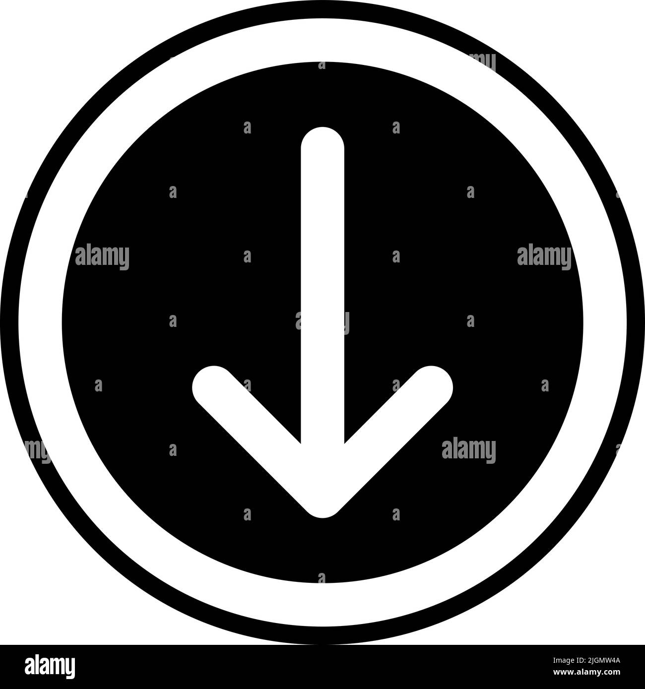 Ui down arrow icon Stock Vector Image & Art - Alamy