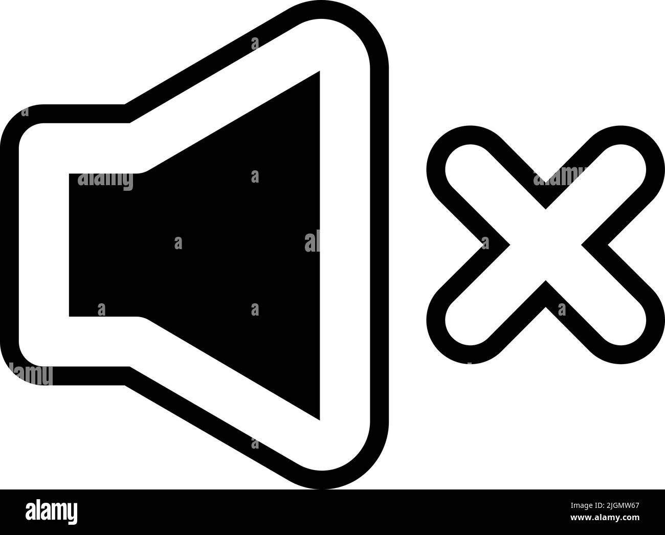 Ui sound off icon Stock Vector Image & Art - Alamy