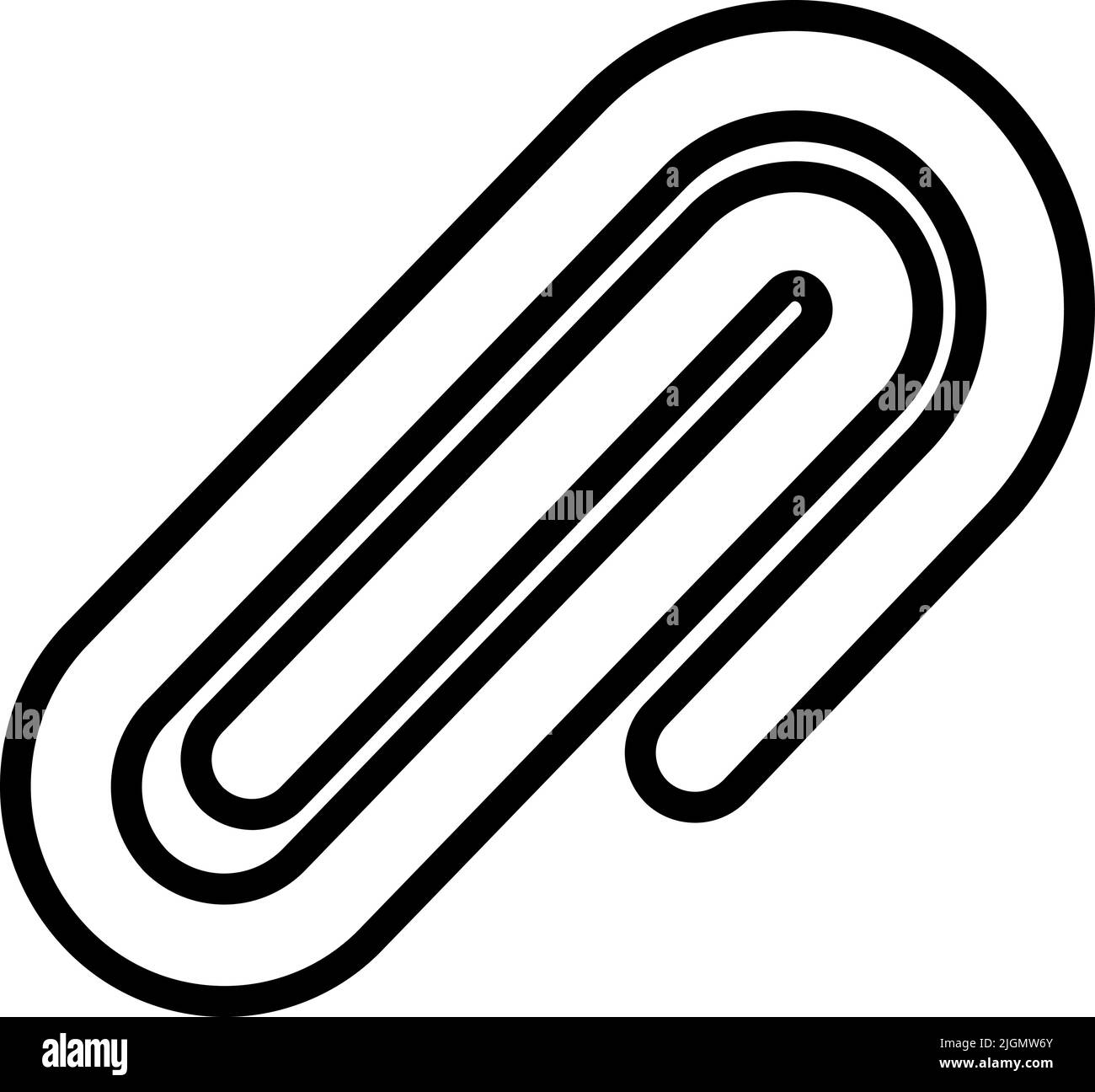 Attach file line icon Cut Out Stock Images & Pictures - Alamy