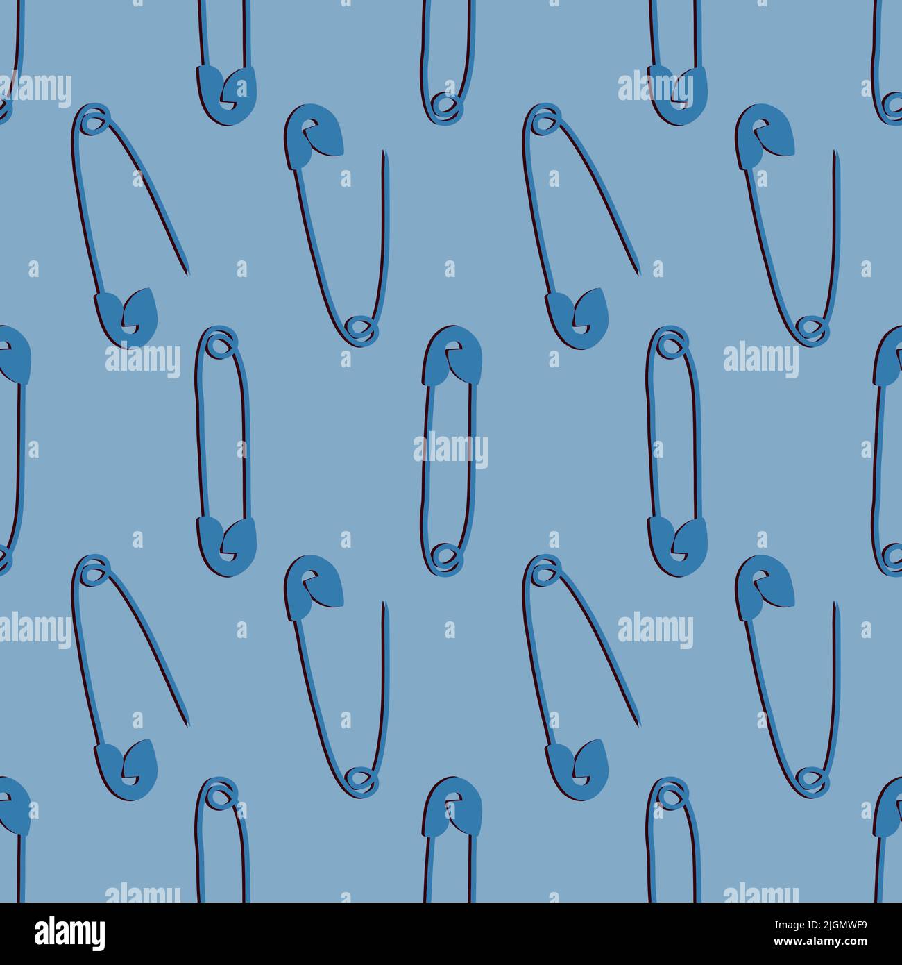 Metallic pins seamless sewing pattern for wrapping paper and fabrics ...