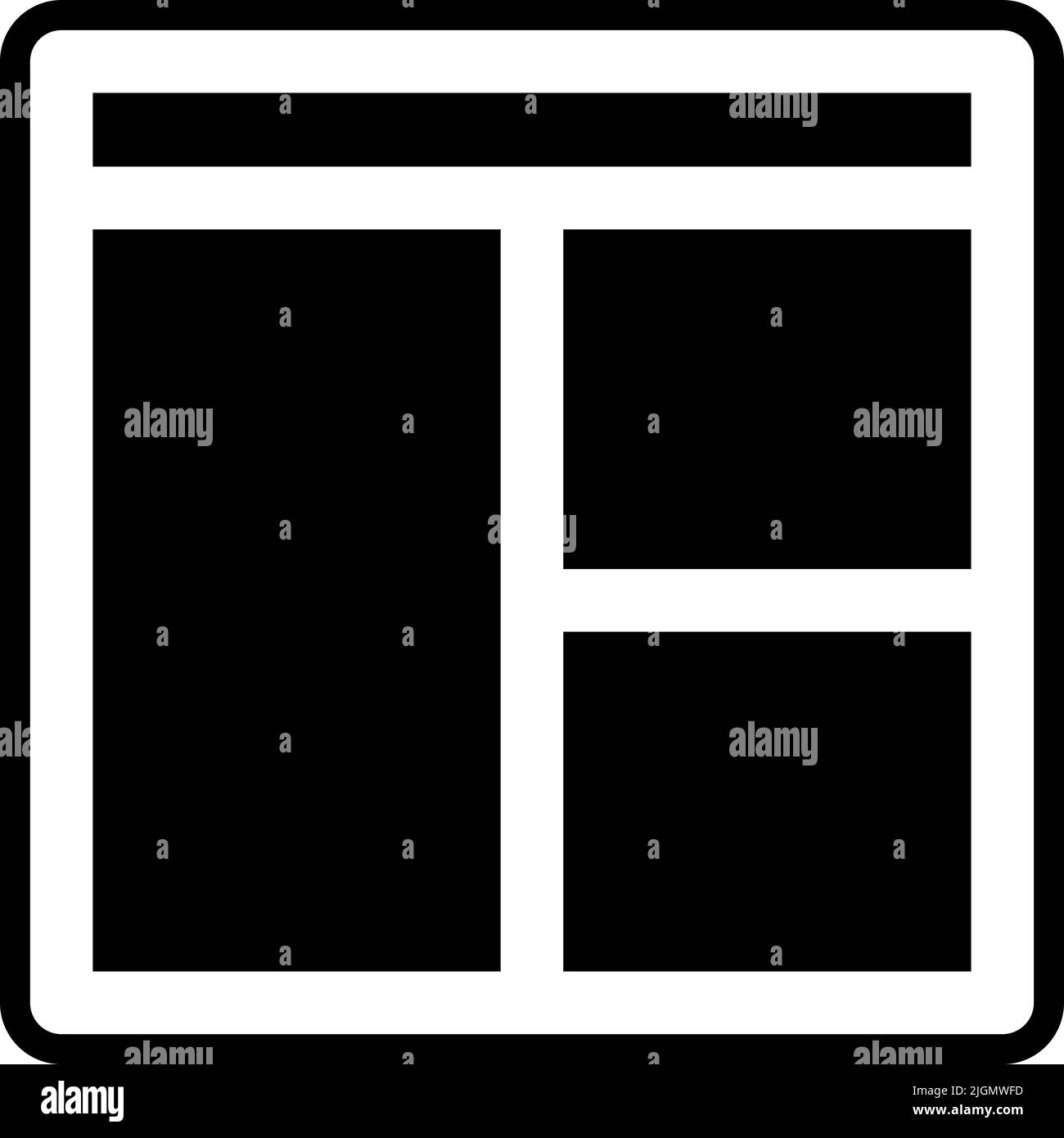 User interface layout icon Stock Vector Image & Art - Alamy