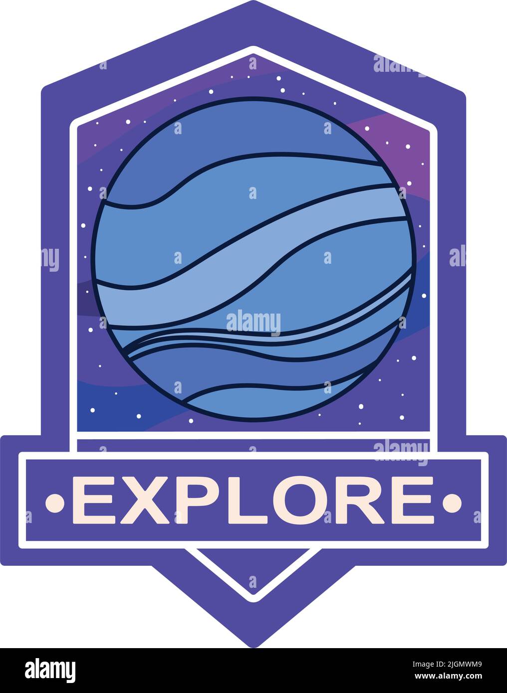 explore badge design Stock Vector Image & Art - Alamy