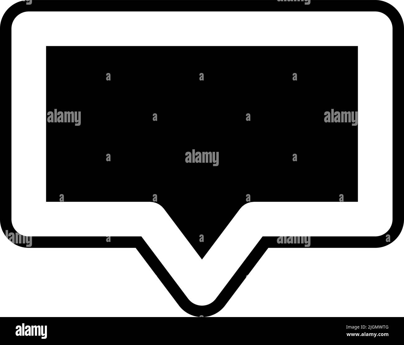 Black speech bubble like Black and White Stock Photos & Images - Alamy