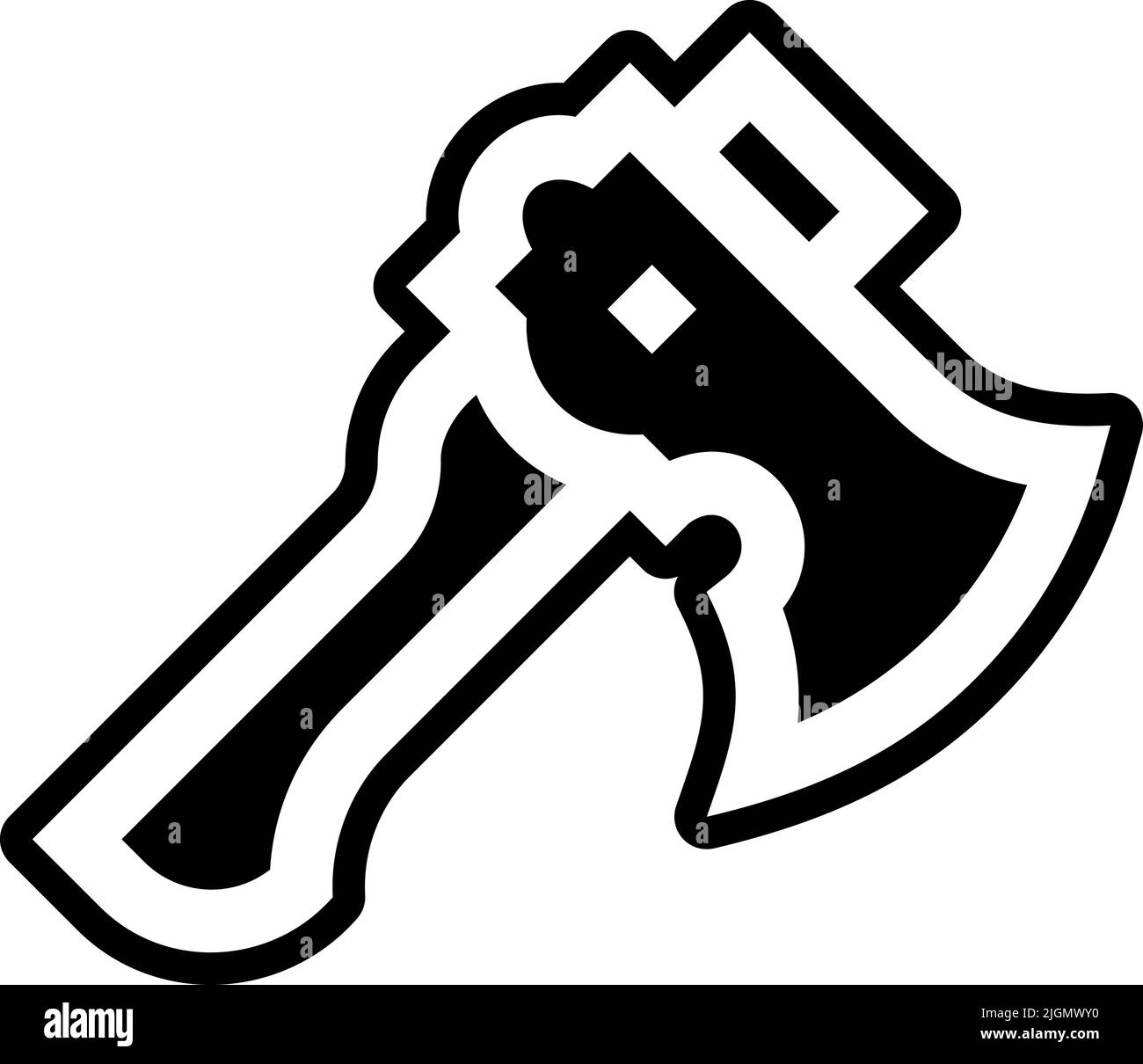 Hiking axe icon simple Stock Vector Images - Alamy