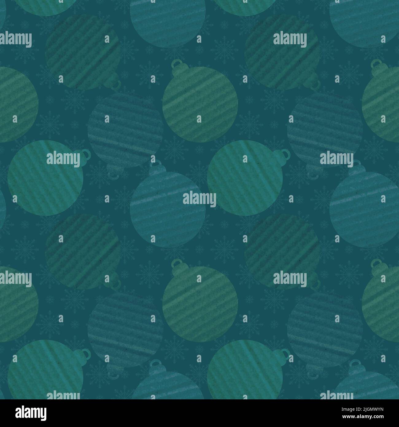 Christmas tree balls seamless pattern for wrapping paper and clothes ...
