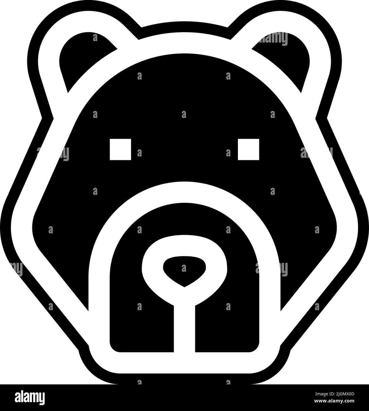 Cute polar bear head Black and White Stock Photos & Images - Alamy