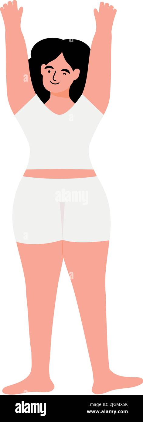 happy lady illustration Stock Vector Image & Art - Alamy