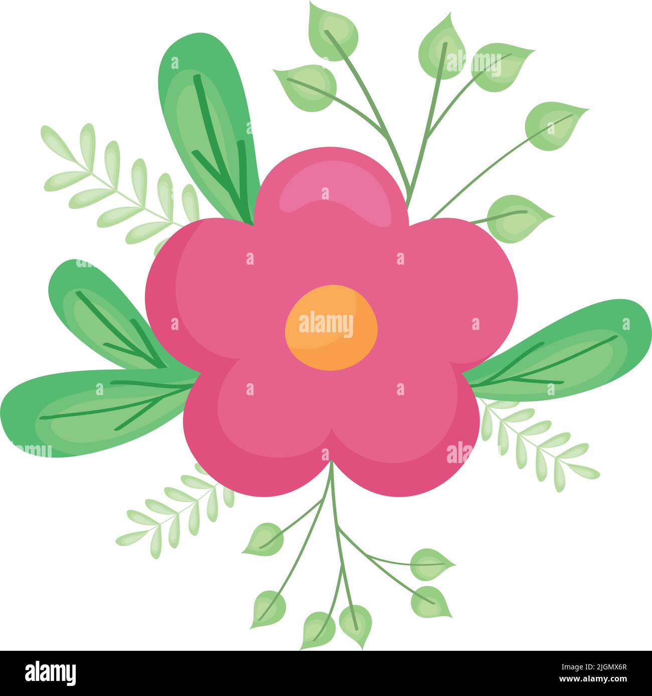 pink flower plant Stock Vector Image & Art - Alamy