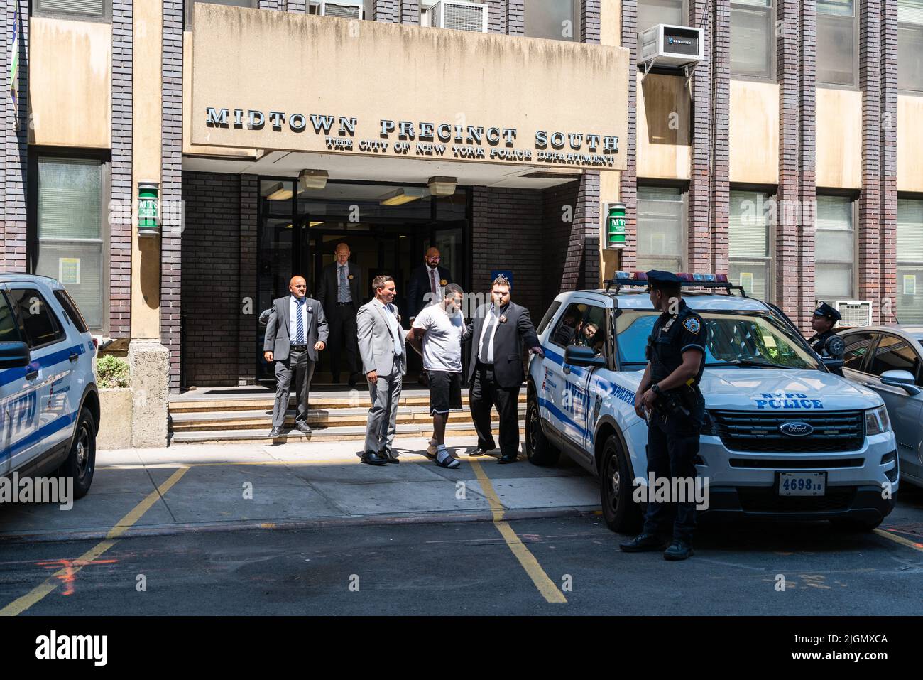 New York City, USA. 11th July, 2022. NYPD detectives brought out Kabal ...
