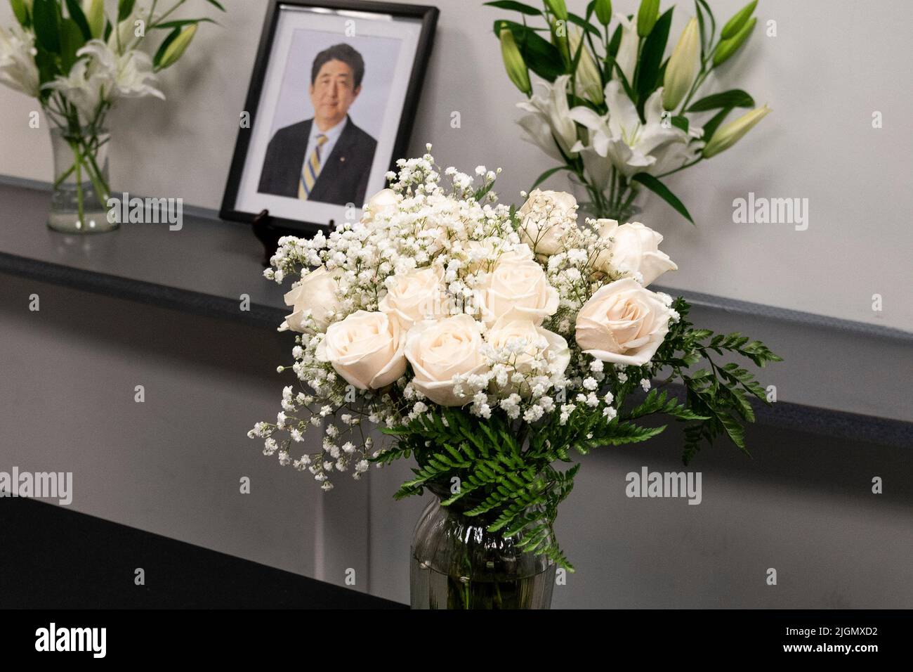 Shinzo abe portrait hi-res stock photography and images - Alamy