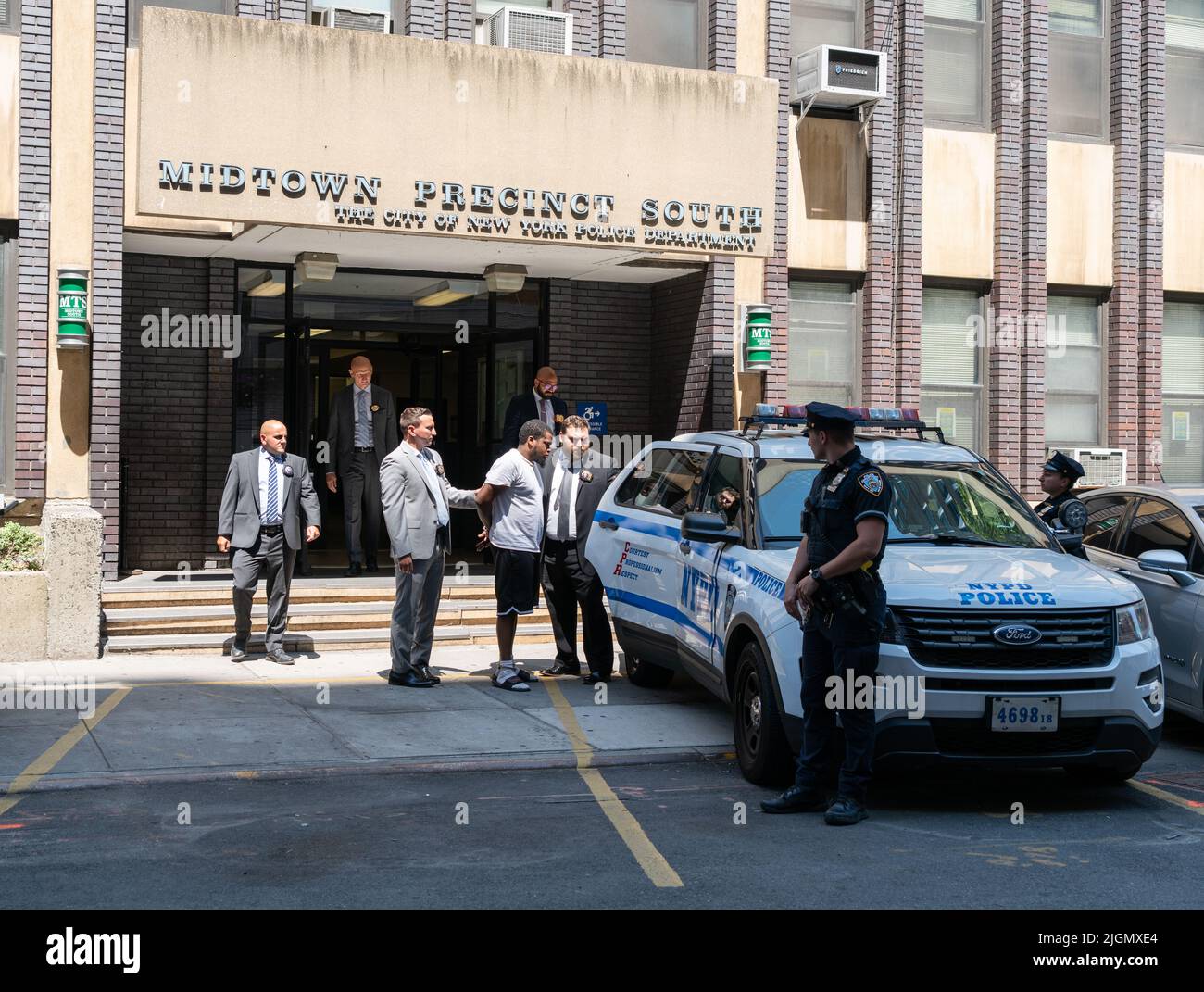 New York City, USA. 11th July, 2022. NYPD detectives brought out Kabal ...