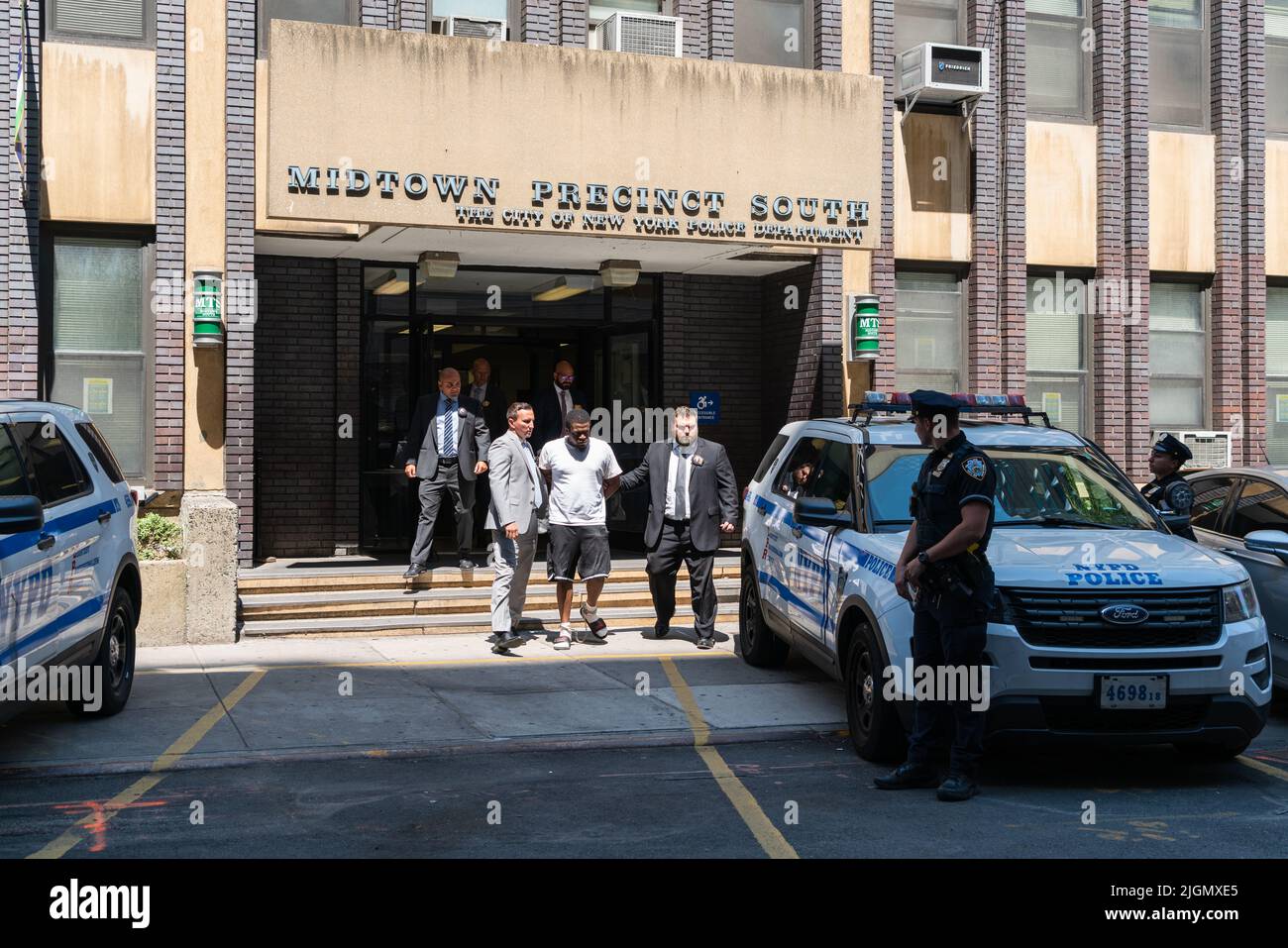 New York City, USA. 11th July, 2022. NYPD detectives brought out Kabal ...