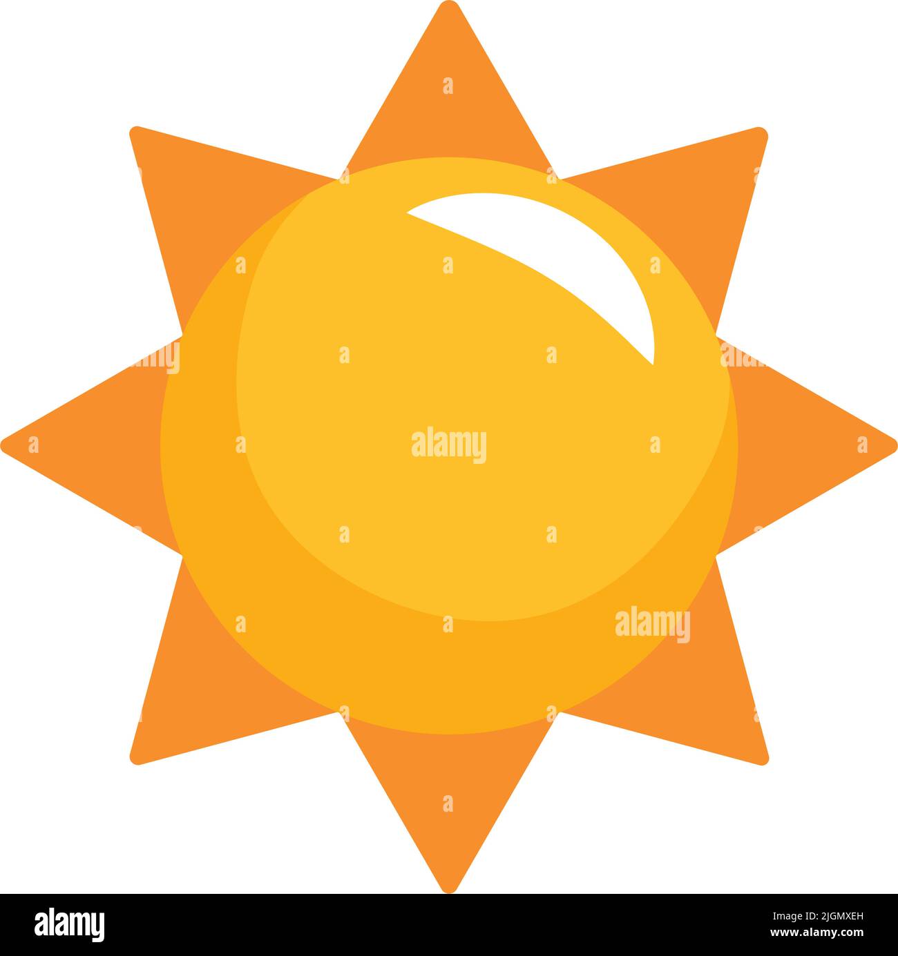 bright sun icon Stock Vector Image & Art - Alamy