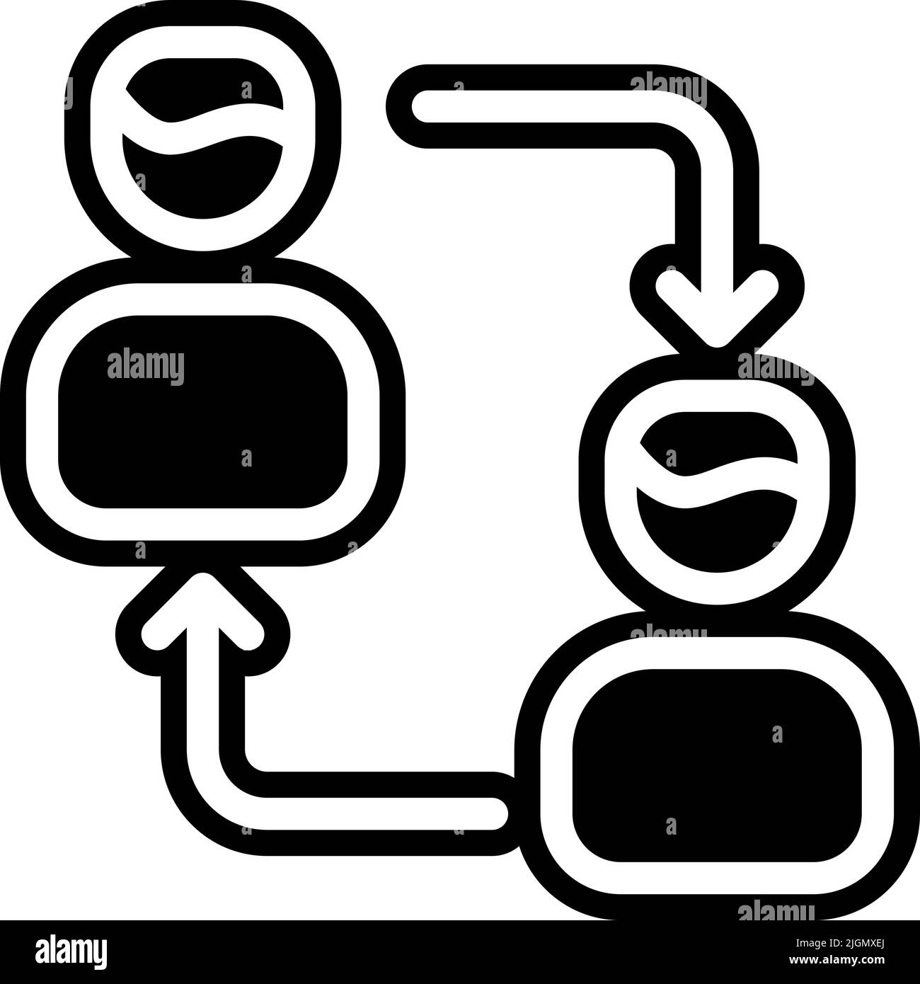 Business collaboration set Black and White Stock Photos & Images - Alamy