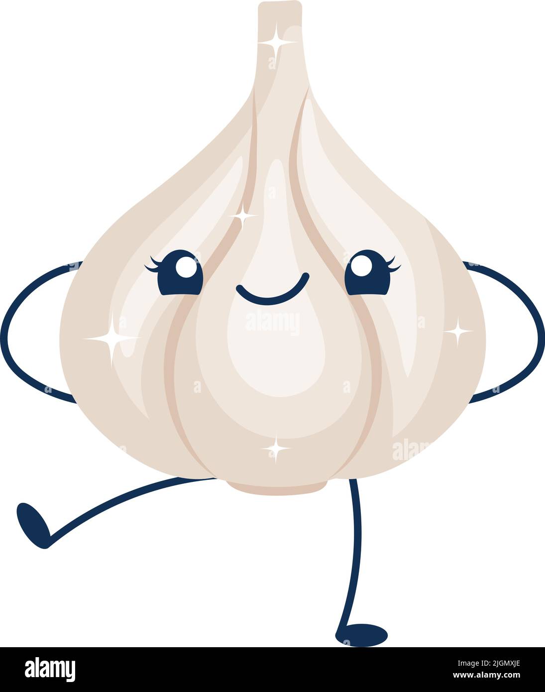 kawaii garlic illustration Stock Vector Image & Art - Alamy