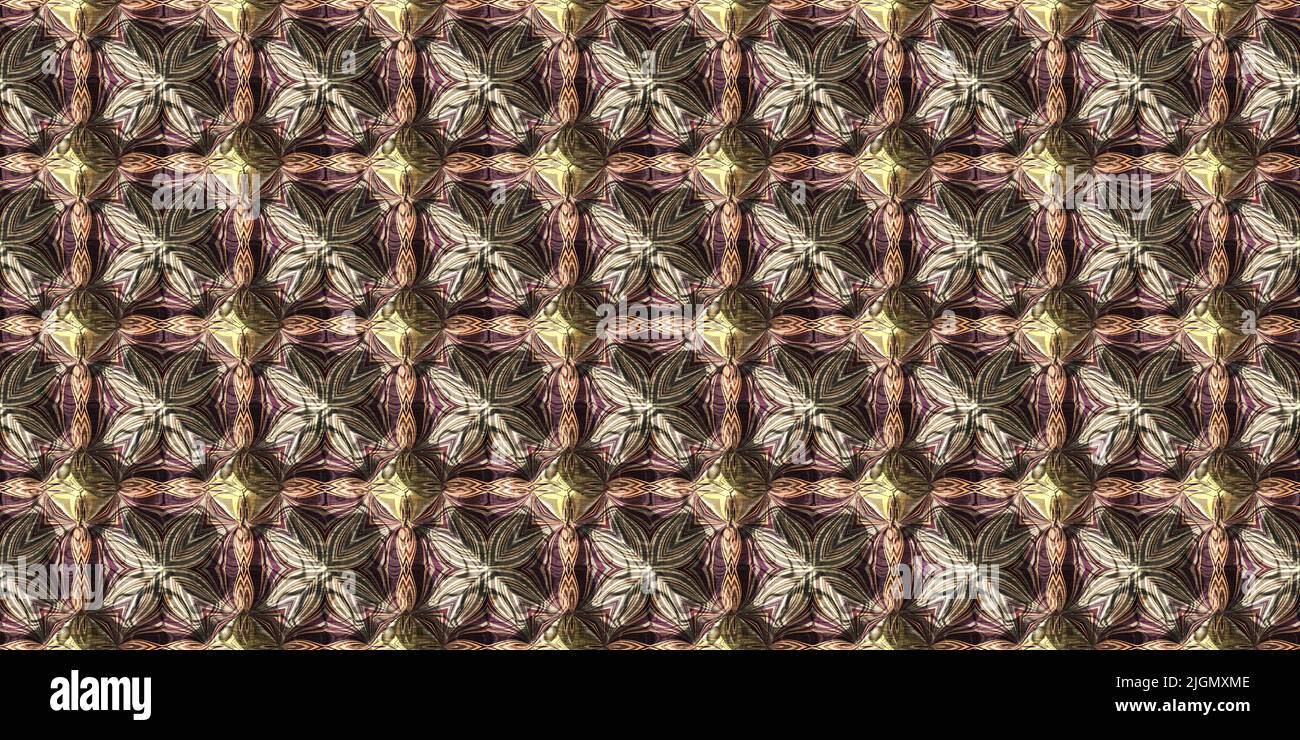 Earthy colours antique victorian geometric seamless border pattern in ...