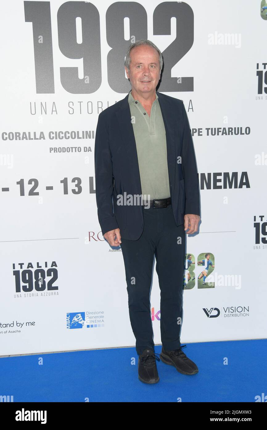 Rome, Italy. 11th July, 2022. Beppe Dossena attends the blu carpet of ...