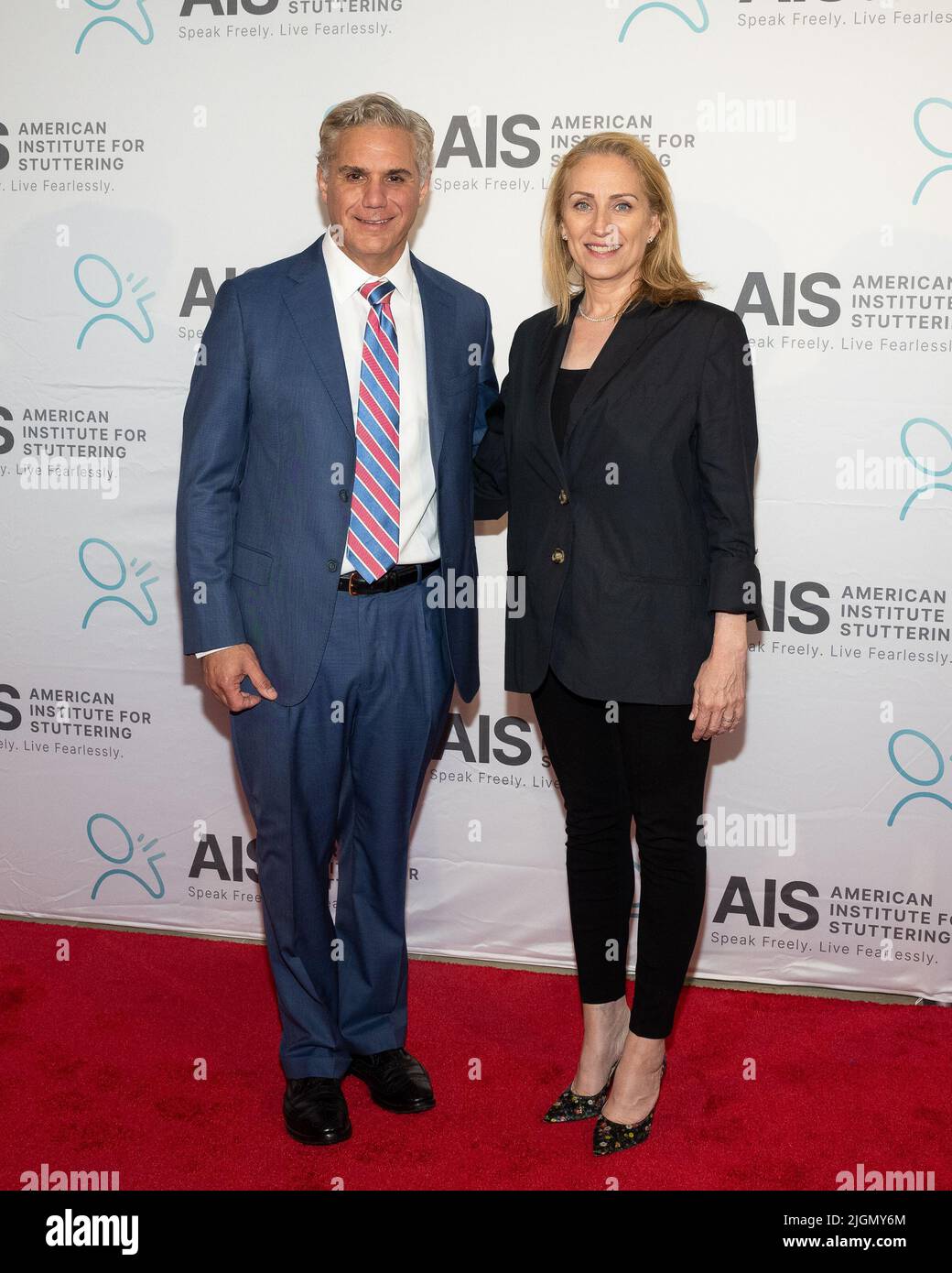 New York, USA. 11th July, 2022. (L-R) Eric Dinallo and Lucy Fato attend ...