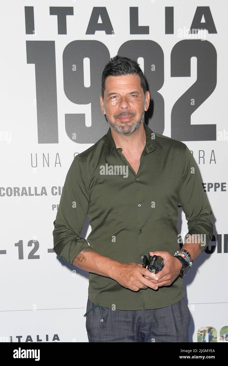 Salvo Sottile attends the blu carpet of the movie Italia 1982 Una ...