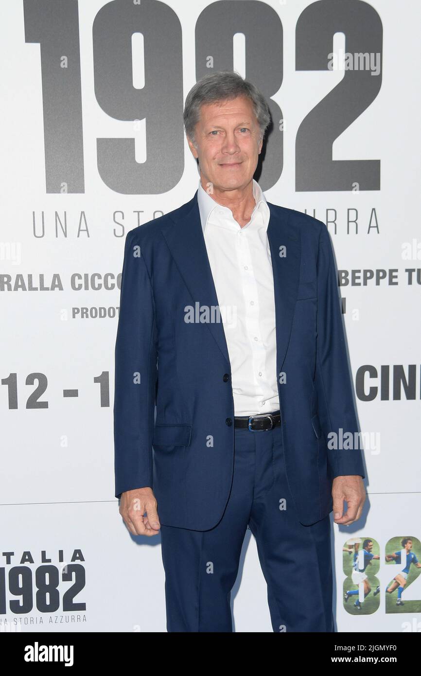 Fulvio Collovati attends the blu carpet of the movie Italia 1982 Una ...