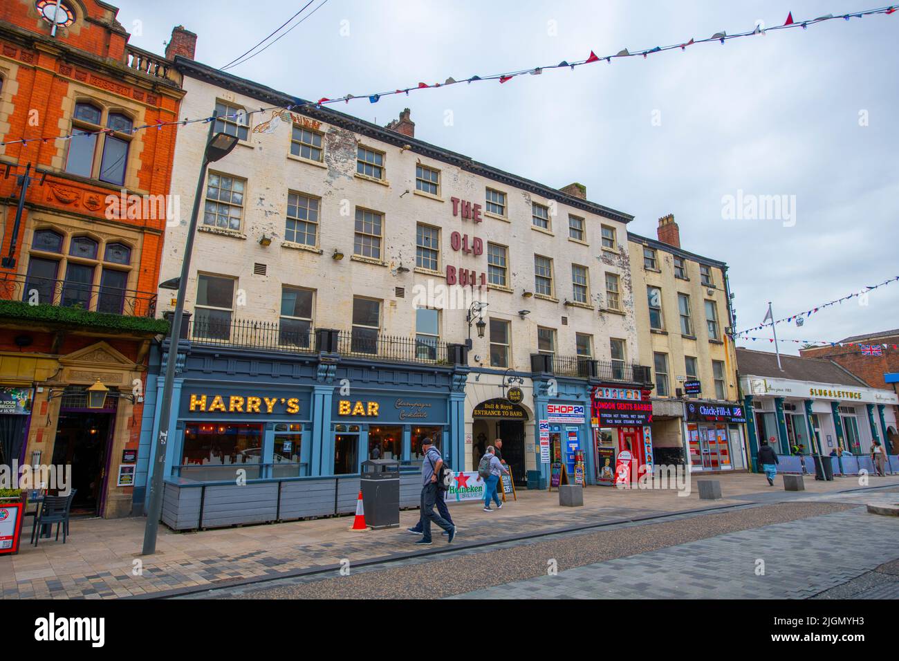 Old Bull historic building at 141 Church Street in historic city centre ...