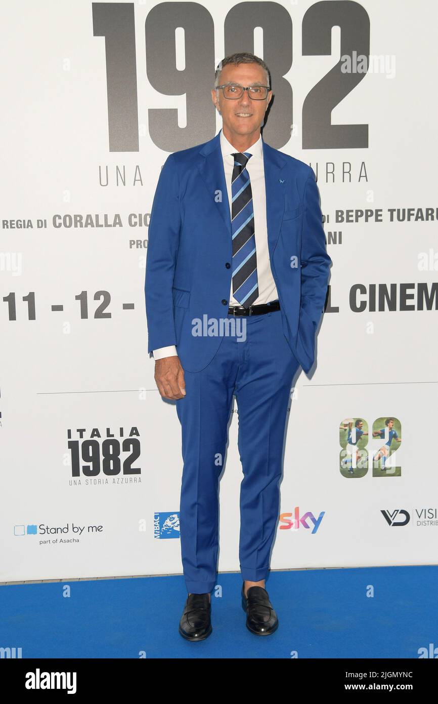 Rome, Italy. 11th July, 2022. Giuseppe Bergomi attends the blu carpet ...