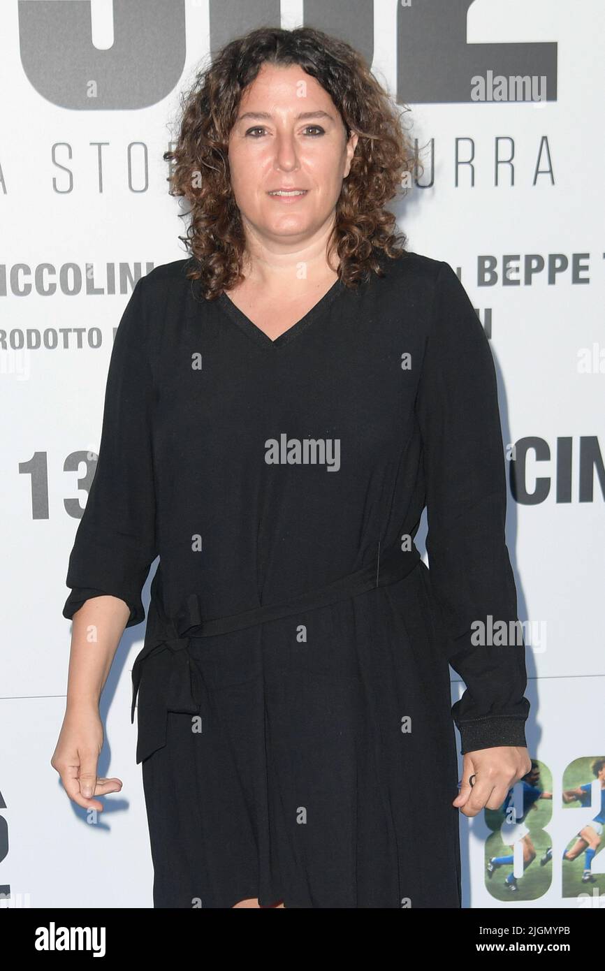 Coralla Ciccolini attends the blu carpet of the movie Italia 1982 Una ...