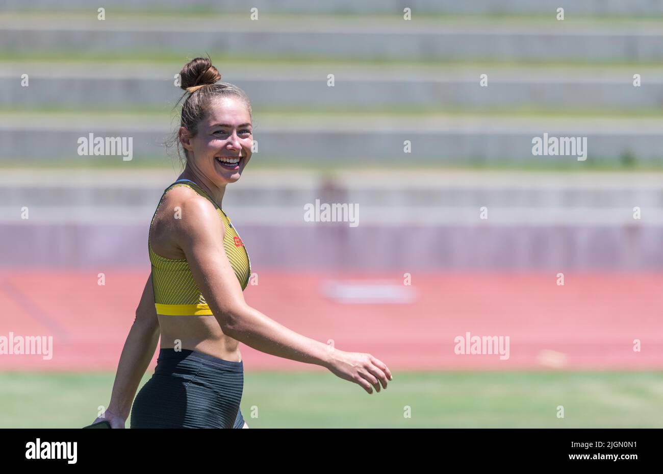 Santa Barbara, USA. 10th July, 2022. Sprinter Gina Lückenkemper runs ...