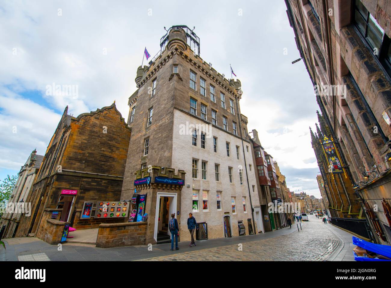 Camera Obscura at 549 Castlehill on Royal Mile in Old Town Edinburgh ...