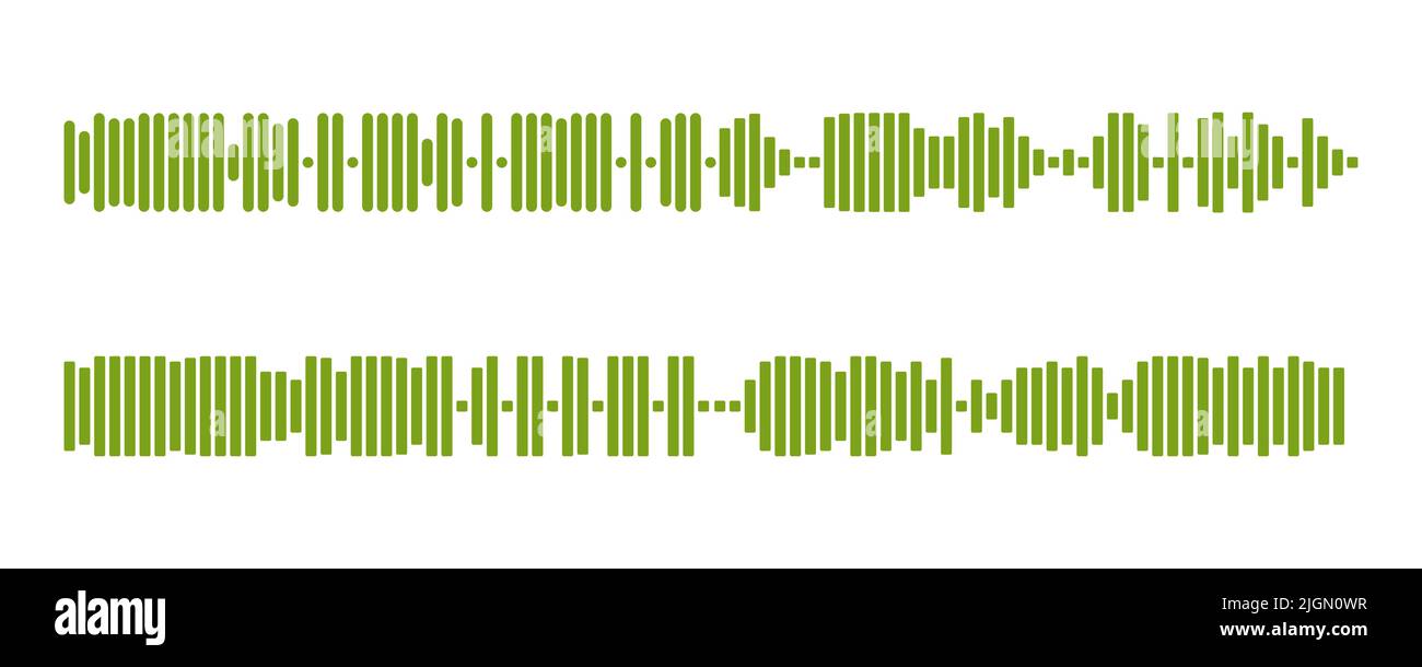 Recording of audio message template. UI element of audio record for ...