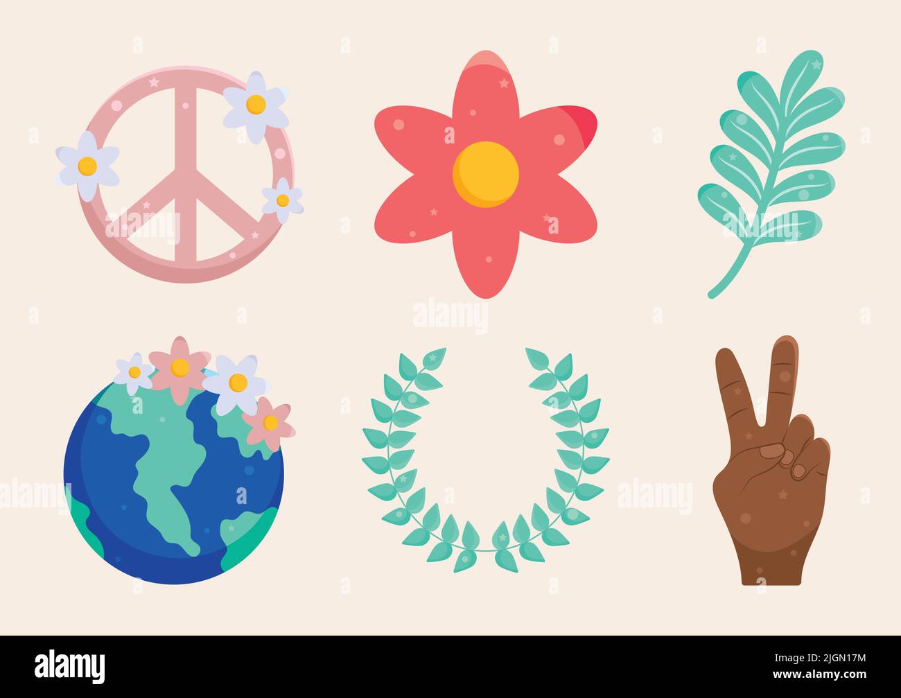 peace day icon collection Stock Vector Image & Art - Alamy