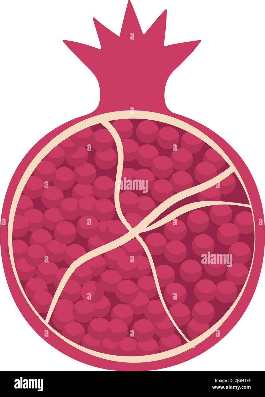 pomegranate fruit icon Stock Vector Image & Art - Alamy