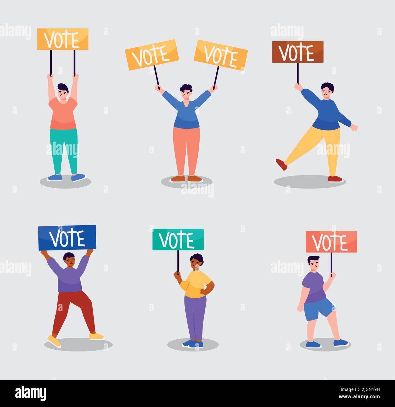 people and vote set Stock Vector Image & Art - Alamy